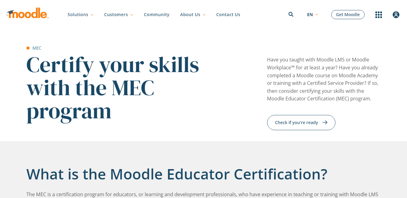 Moodle Educator Certification(MEC)とは？ | EduDX support